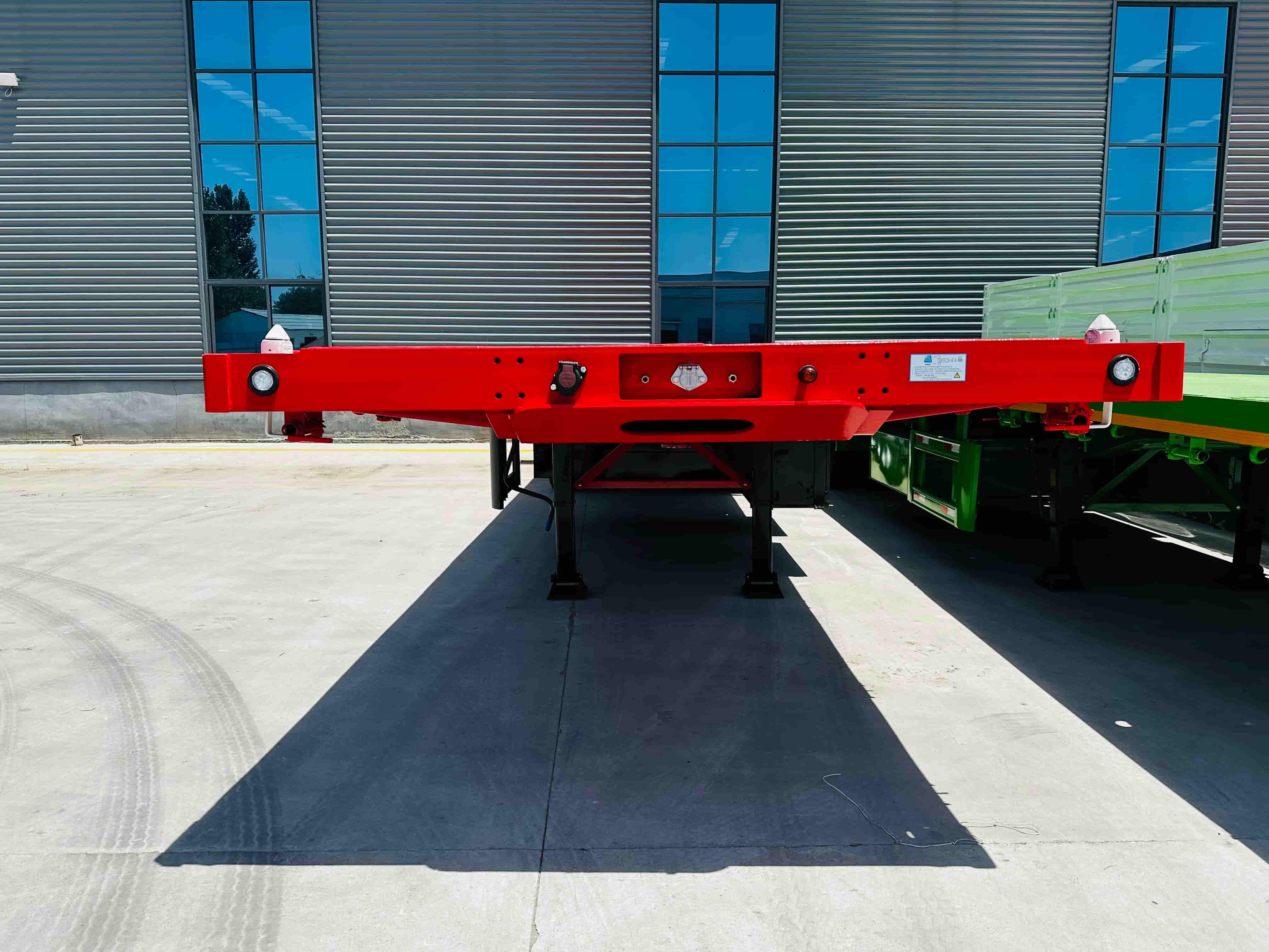 40ft 3 Axle Flatbed Semi Trailer with Air Suspension - Buy 40ft 3 Axle ...